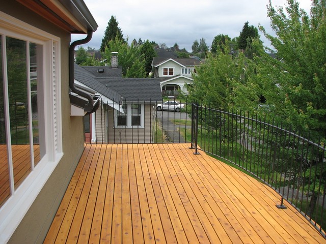 Cedar Eaves (soffits) and Deck - Arts & Crafts - Terrace - Seattle ...