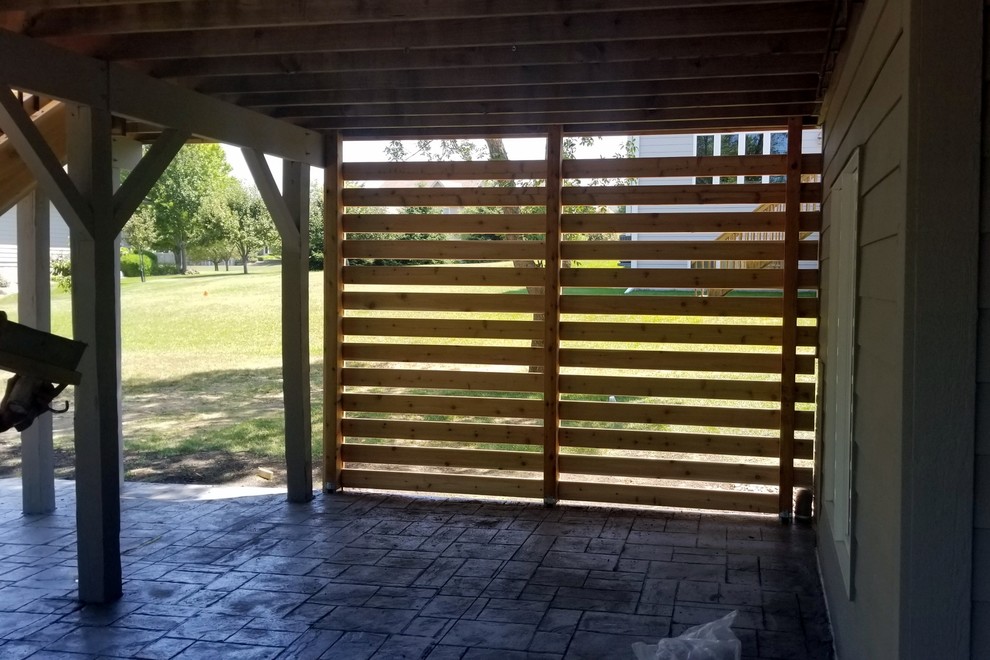 Cedar Resurface and Custom Cedar Wall - Terrace - Other - by Deck ...