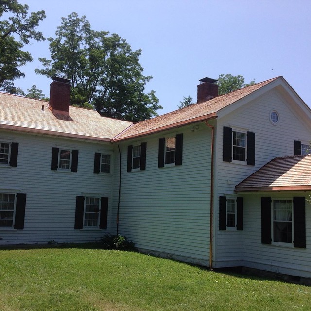 Cedar Roof Copper Gutters - Country - Deck - New York - by Toolbox ...
