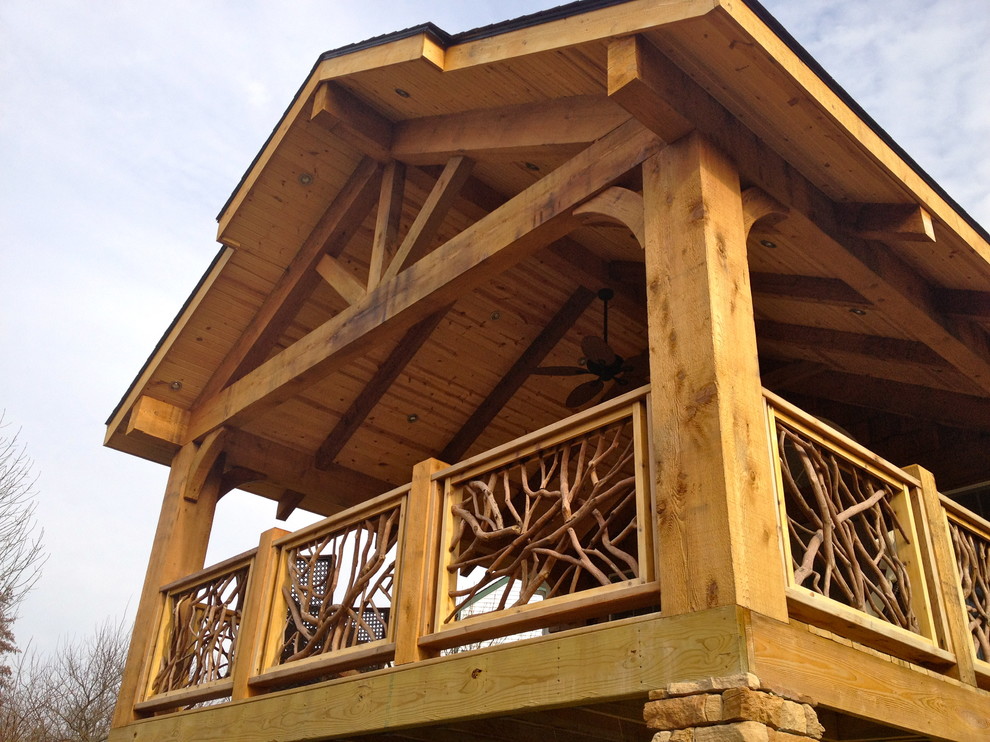 Cedar Timber Covered Deck - Terrace - Other - by Custom Outdoor ...