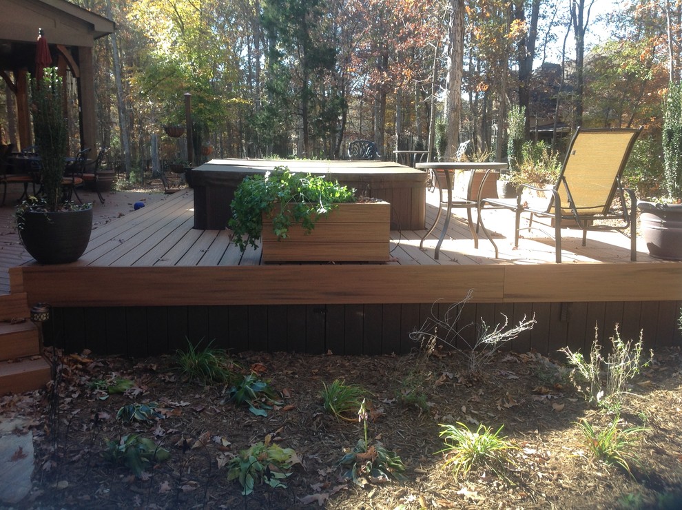 Charlotte Multi-Level Trex Composite Decks in Tiki Torch - Traditional ...