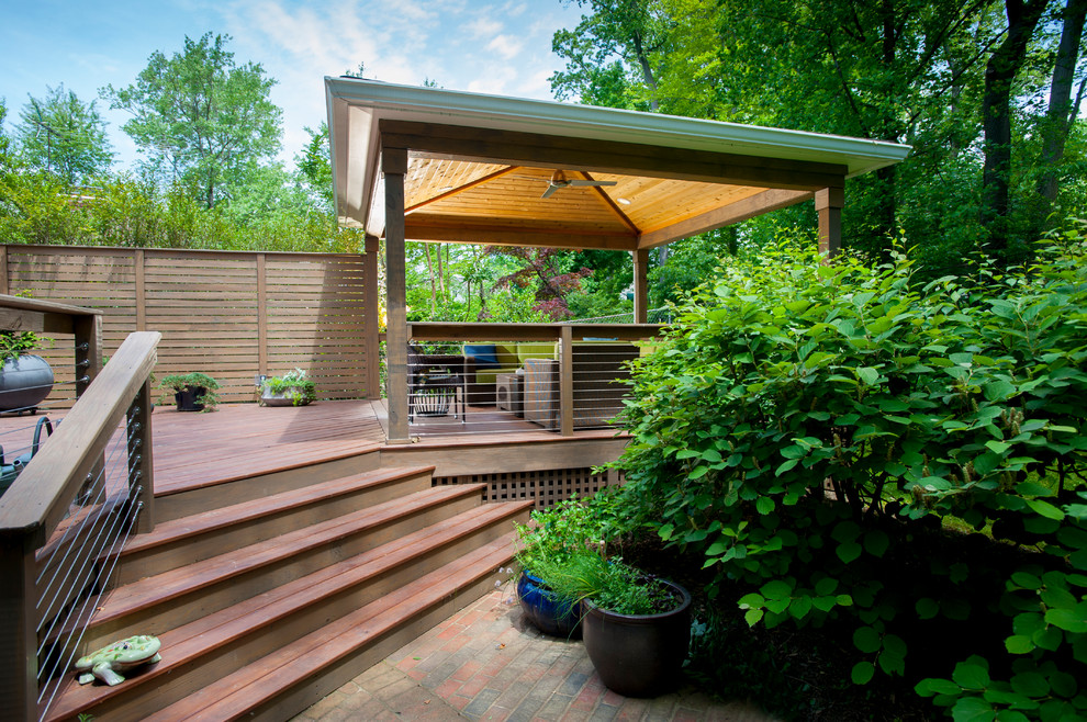 Chevy Chase Contemporary Deck and Pavilion - Contemporary - Deck - DC ...