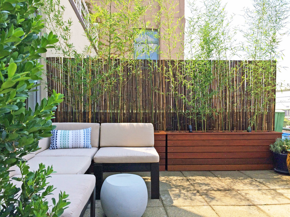 Cobble Hill, Brooklyn Terrace - Custom Planter Boxes, Bamboo Fence ...