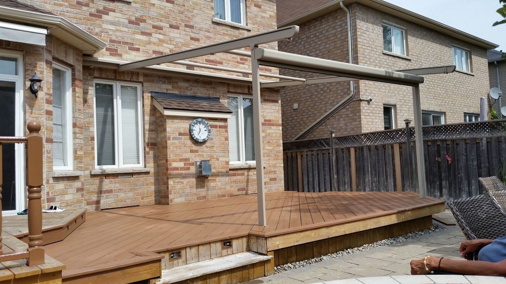 Complete Patio Motorized Roller Canopy Awning - Traditional - Deck ...