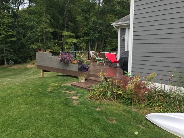 Composite deck and planter box - Deck - Grand Rapids - by Cutting Edge ...