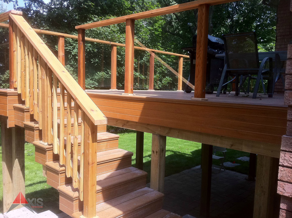 Composite Deck with Glass Railings - Deck - Toronto - by User | Houzz