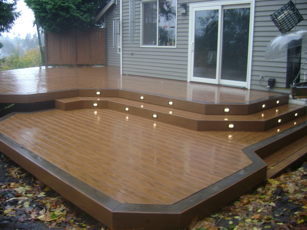 Composite deck with lighting - Modern - Deck - Seattle - by Ancora ...