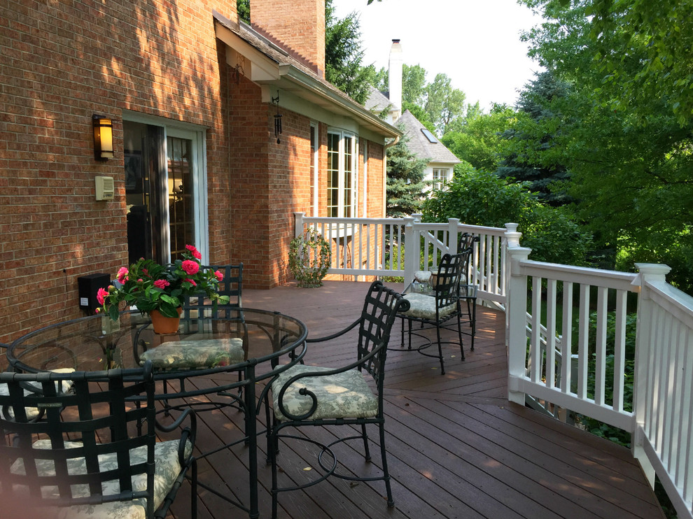 Composite TimberTech Deck in Darien, IL - Traditional - Terrace ...
