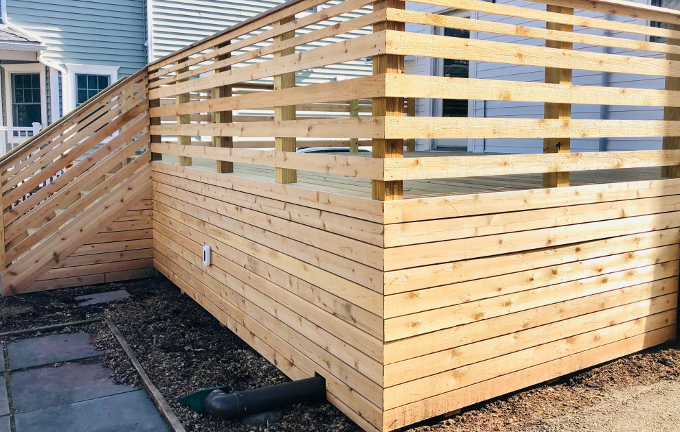 Contemporary Cedar Deck - Detail - Contemporary - Deck - Other - by ...