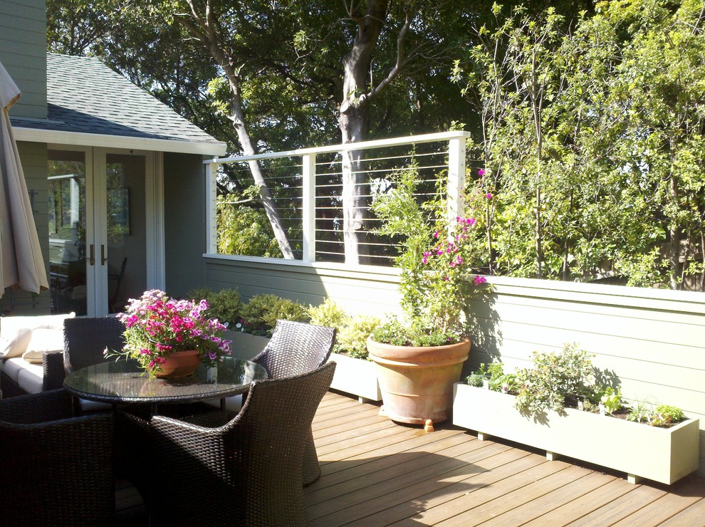 Courtyard Deck Sunny Wall After - Traditional - Deck - San Francisco ...