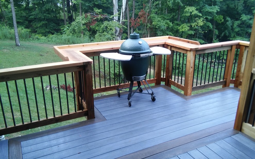 Curved Wood Deck - Transitional - Deck - Other - by SMOKY MOUNTAIN DECK ...