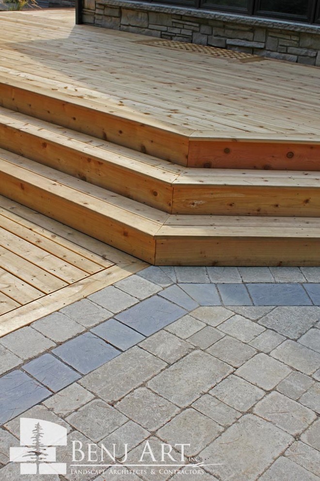 Custom Cedar Deck - Rustic - Deck - Toronto - by User | Houzz