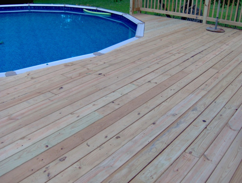 Custom deck around pool - Traditional - Deck - Wilmington - by ...
