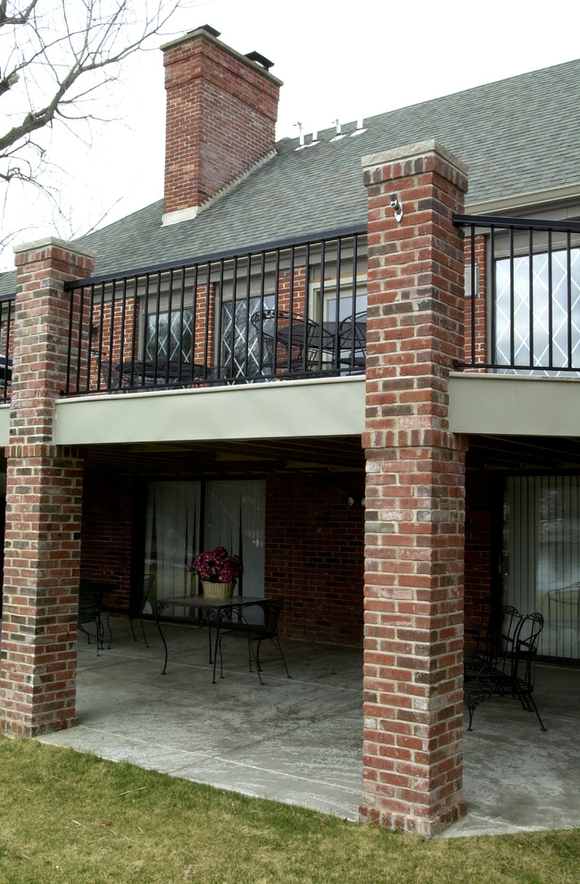 Custom Deck with Brick Columns - Traditional - Deck - St Louis - by JM ...