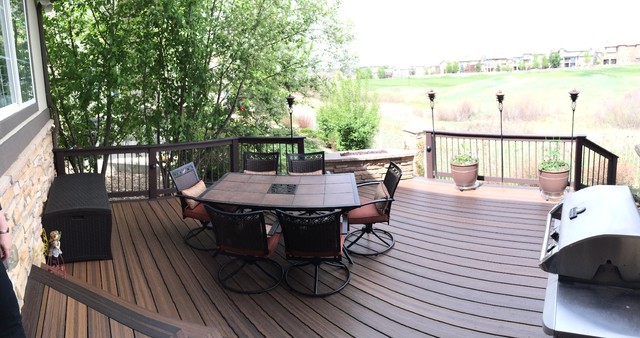 Custom deck with Grill Island Installation - Traditional - Deck - Denver - by Kona Contractors ...