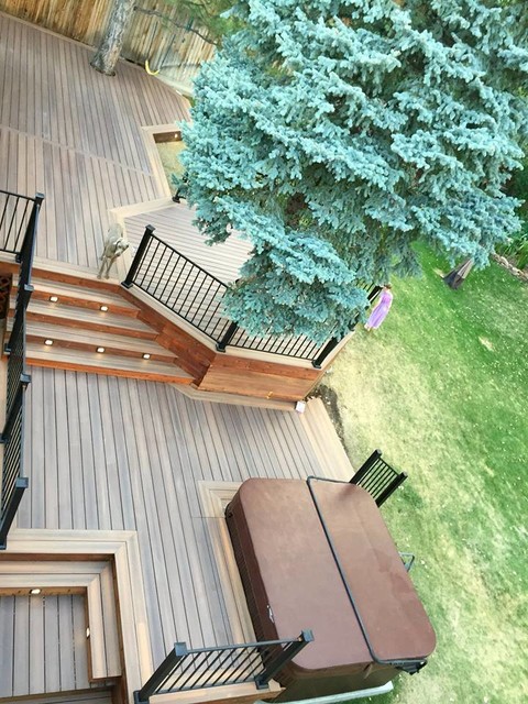 Custom Deck with Fortress & High Point Deck Lighting - Craftsman - Deck ...