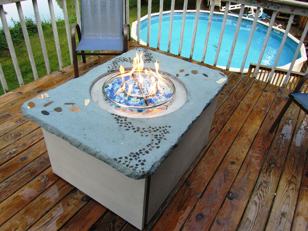 Custom Fire Table - Contemporary - Deck - Philadelphia - by User | Houzz