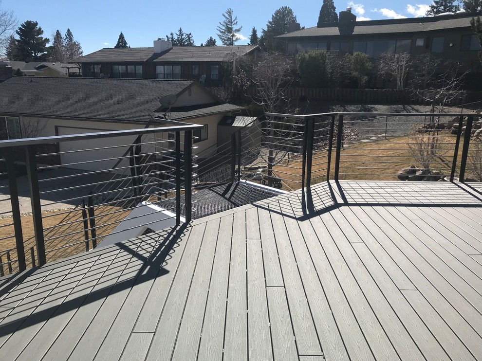 Custom steel railing, trex decking - Deck - Other - by Carter ...