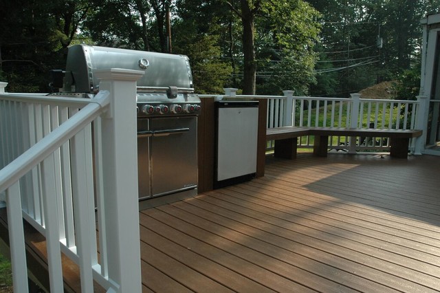 Custom Trex Deck with Bench (Long Island/NY): - Terrace - New York - by ...