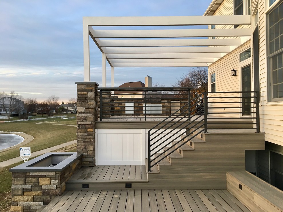 Custom Two Tier Deck and Pergola - Modern - Deck - Austin - by User | Houzz