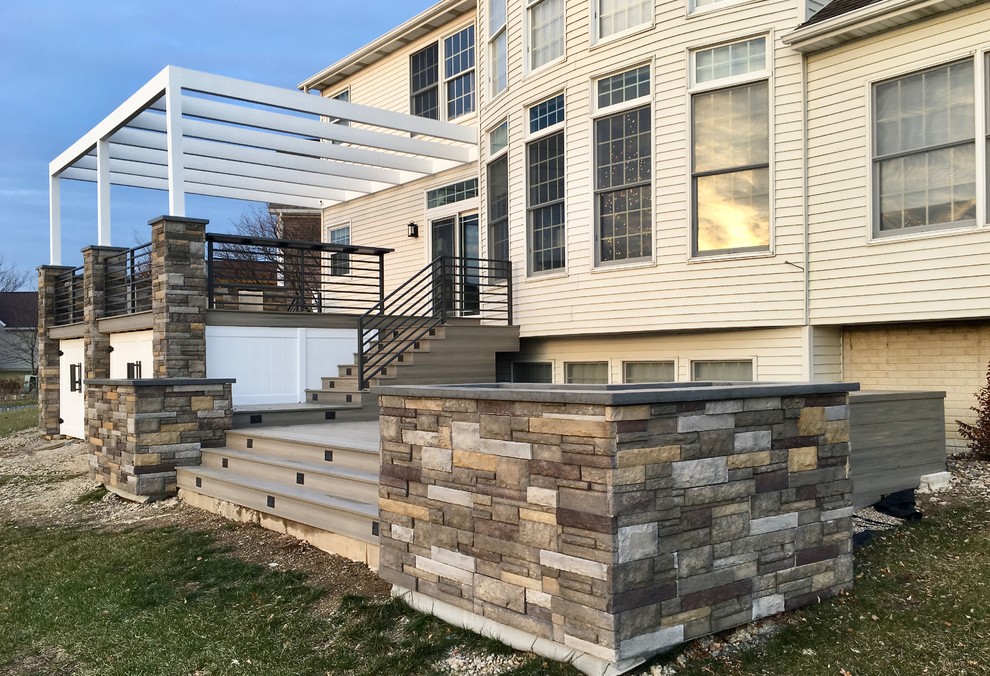 Custom Two Tier Deck and Pergola - Modern - Terrace - Austin - by User ...