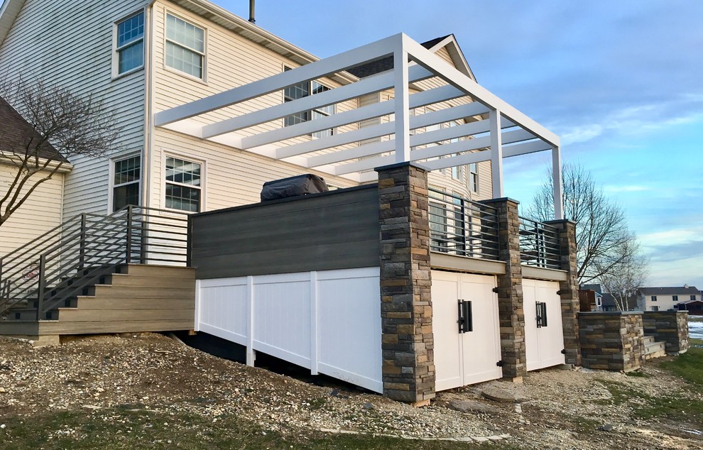 Custom Two Tier Deck and Pergola - Modern - Deck - Austin - by User | Houzz