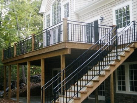 Custom Wrought Iron Railing - Traditional - Deck - Raleigh - by WGSS ...