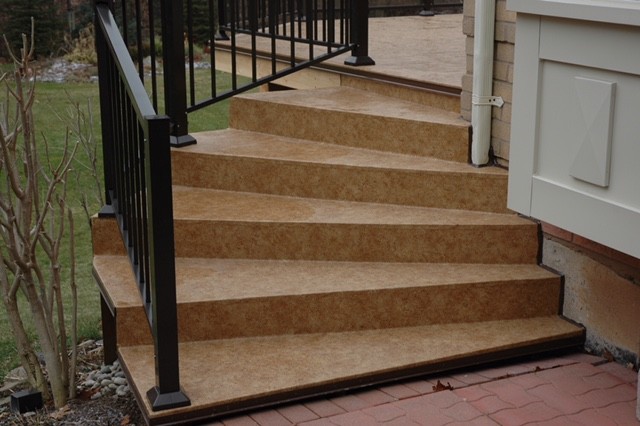 Deck and Stairs wrapped in Duradek - Contemporary - Staircase - Toronto ...
