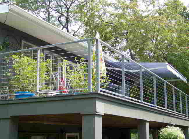 Deck, patio, porch, balcony cable railing - Modern - Deck - Las Vegas ...