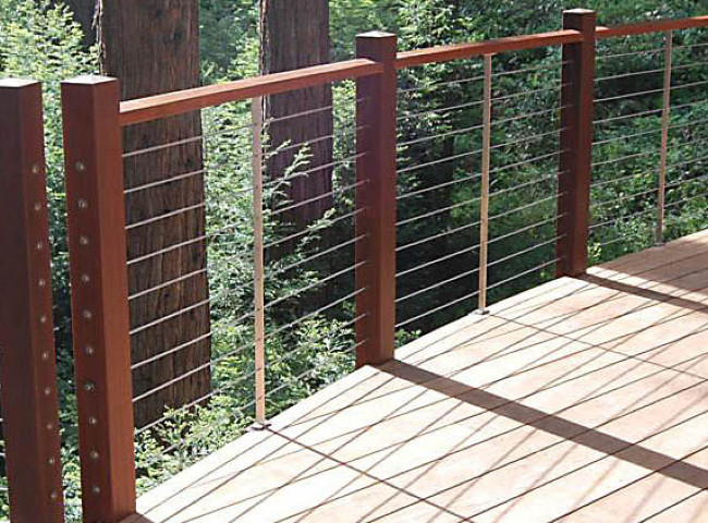 Deck, patio, porch, balcony cable railing - Modern - Deck - Las Vegas ...