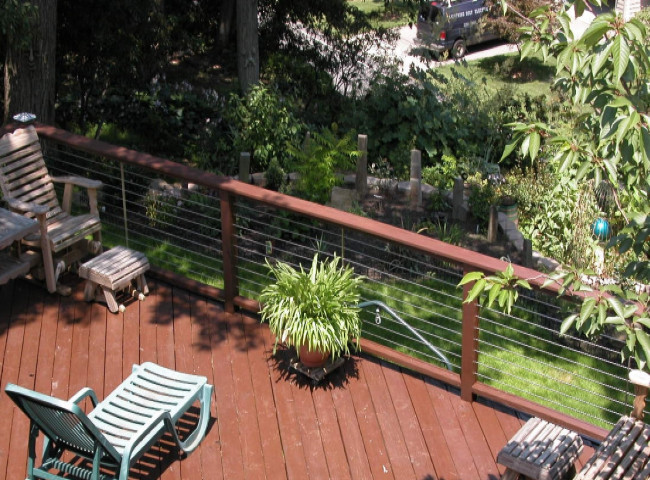 Deck, patio, porch, balcony cable railing - Modern - Deck - Las Vegas ...