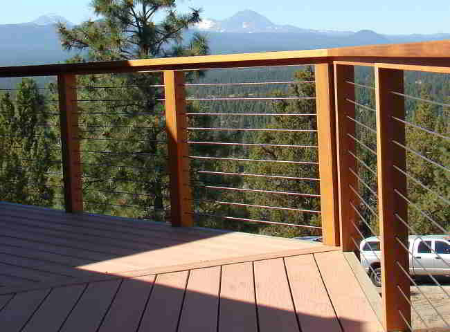 Deck, patio, porch, balcony cable railing - Modern - Deck - Las Vegas ...