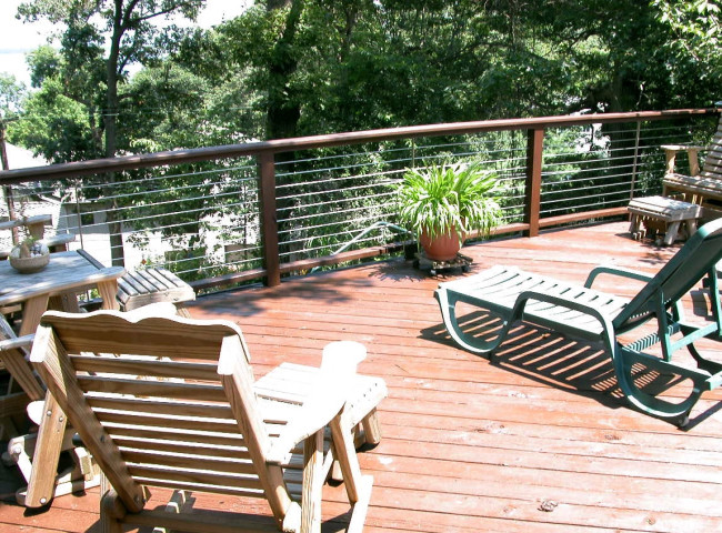 Deck, patio, porch, balcony cable railing - Modern - Deck - Las Vegas ...
