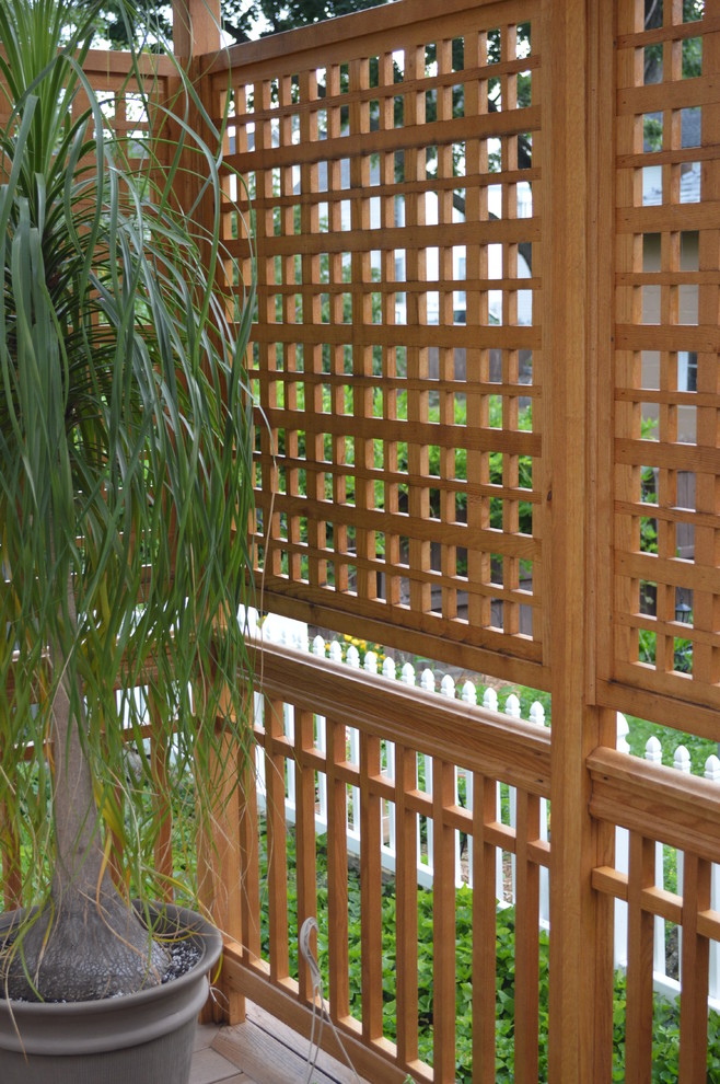 Deck rail and privacy screens - Traditional - Terrace - New York - by ...