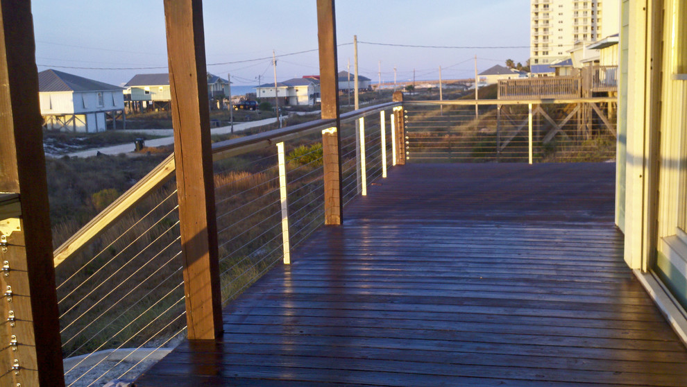 Deck Railing with Cable Infill & Fittings in Hampton Cove, AL - Beach ...