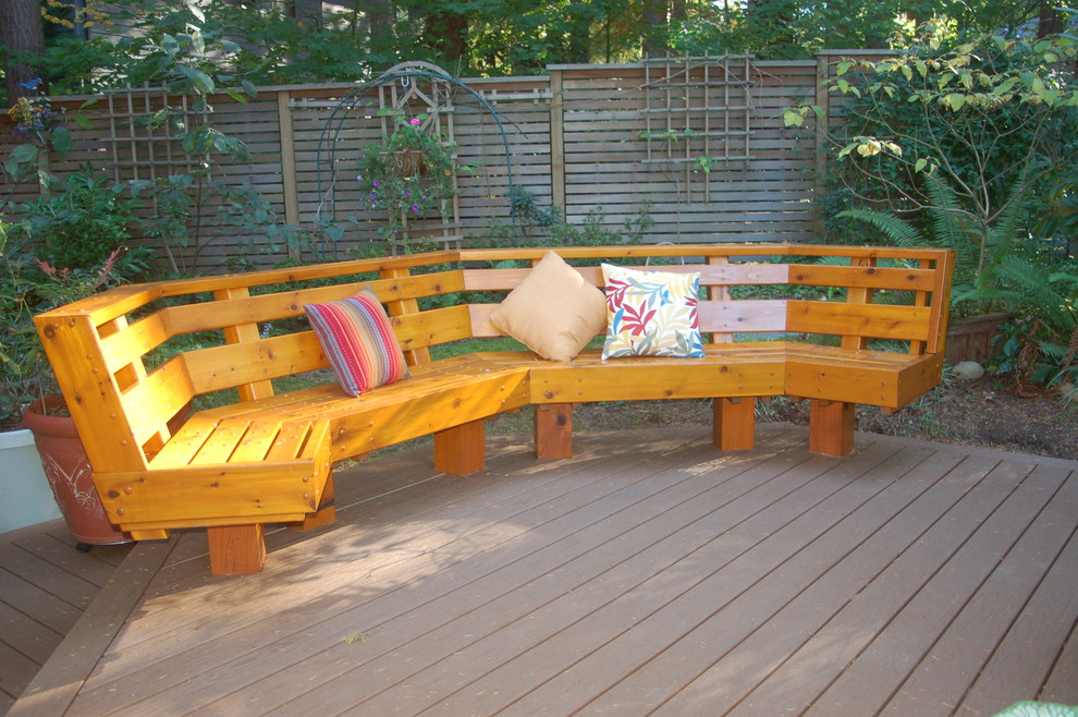 Deck with built in seating - Contemporary - Deck - Seattle - by Rose ...