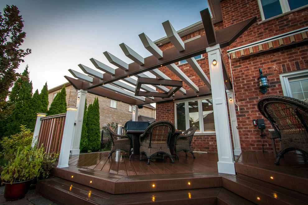 Deck with Composite Pergola - Traditional - Deck - Toronto - by ROYAL ...