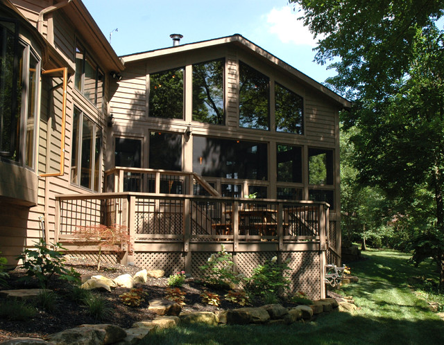 Delhi Two Story Screen Porch - Rustic - Deck - Cincinnati - by Neal's ...