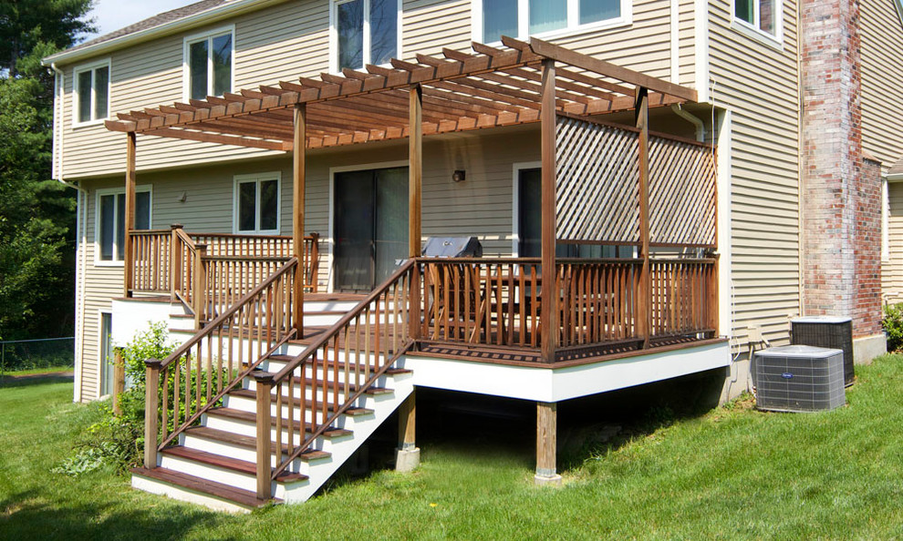 Double Deck - Craftsman - Deck - Boston - by Steveworks LLC | Houzz