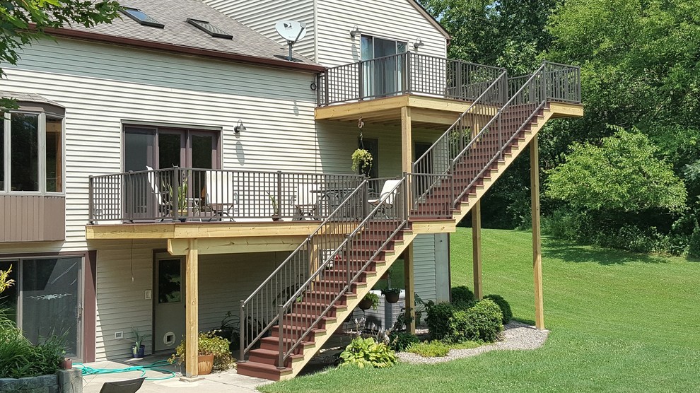 Double decker - Traditional - Deck - Cedar Rapids - by User | Houzz