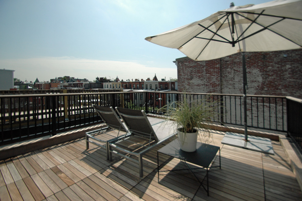 Downtown Row House - Traditional - Deck - DC Metro - by Merrick Design ...