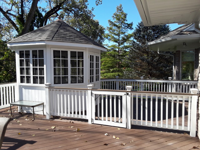 Elevated Gazebo with Timbertech Deck by Burr Ridge, IL Gazebo and Deck ...
