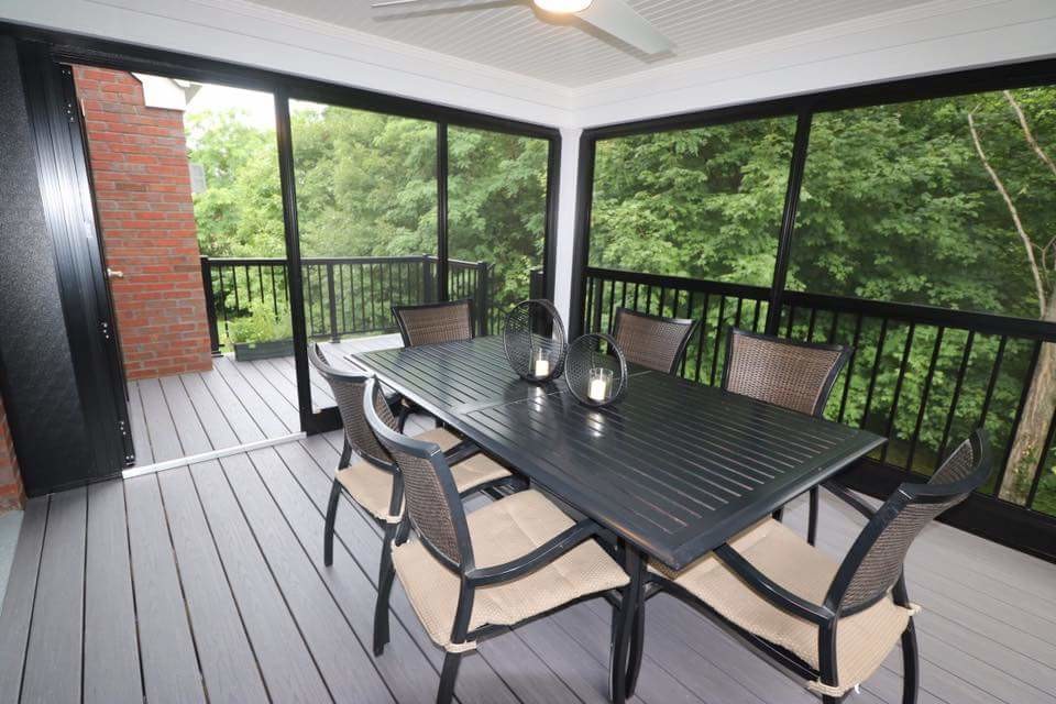 Enclosed Outdoor Dining Room - Modern - Deck - Louisville - by Premier ...
