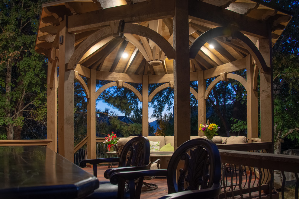 Entertainment Size | Deck w/2-Tone Gazebo & Integrated Power ...