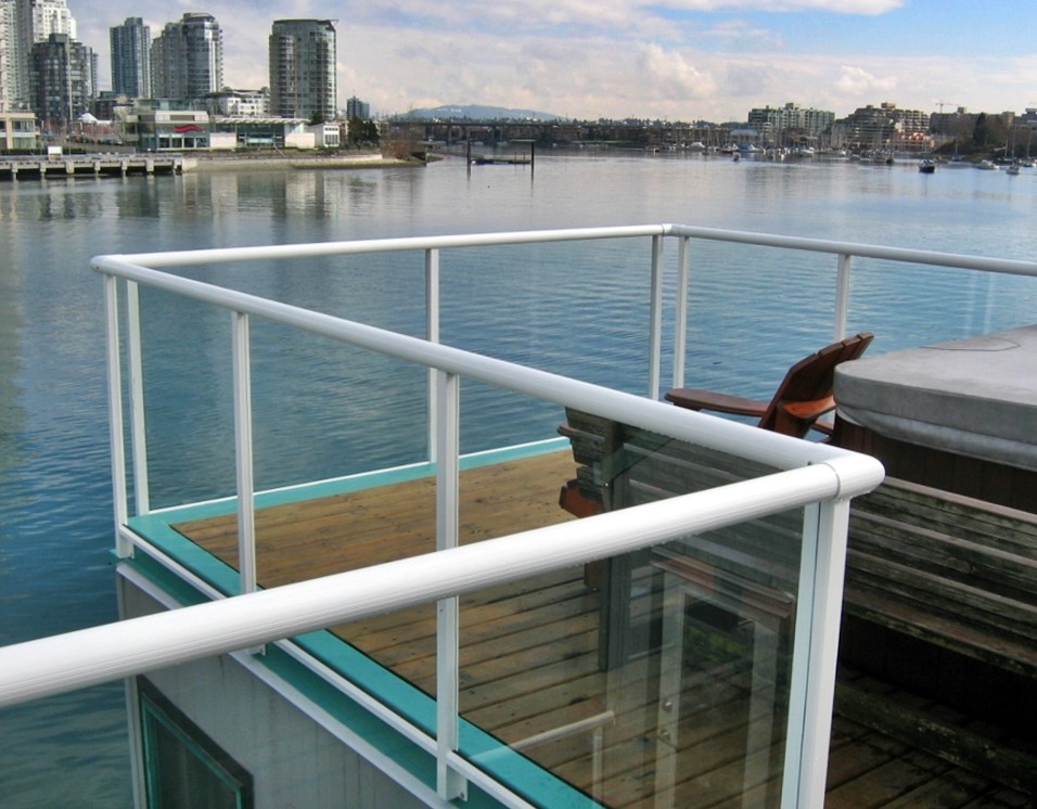Exterior Glass Railing - Contemporary - Deck - Vancouver - by Iron Age ...