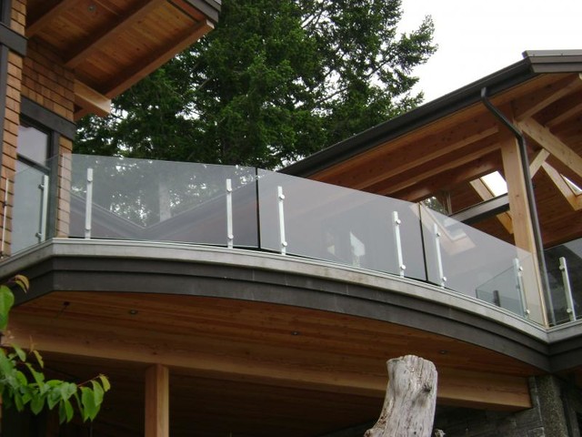 Exterior Glass Railings - Modern - Deck - Vancouver - by Marquis ...