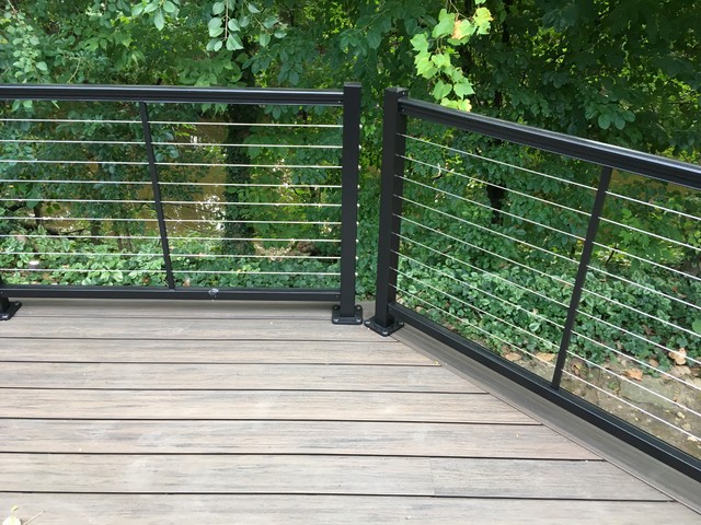Feeney Cable Rails with Deckorators Composite Decking - Contemporary ...