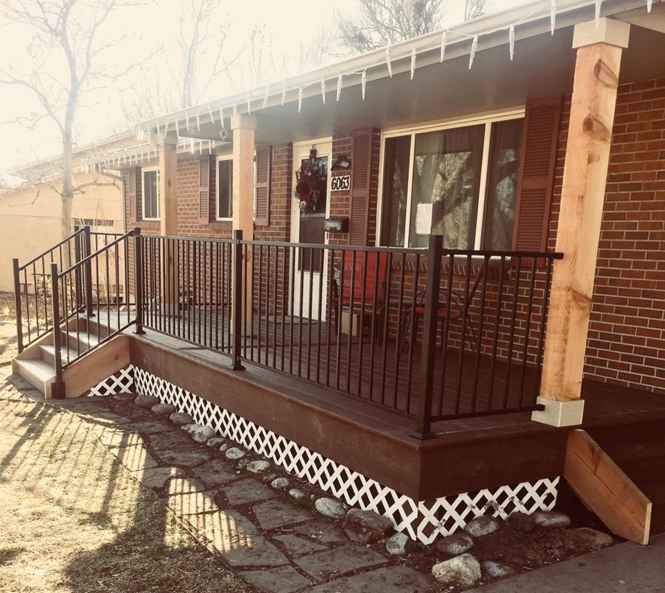 Fiberon decking, fortress rail - Casa de campo - Terraza y balcón ...