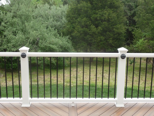 Fiberon Ipe Deck with Transcends Railing - Traditional - Terrace - DC ...