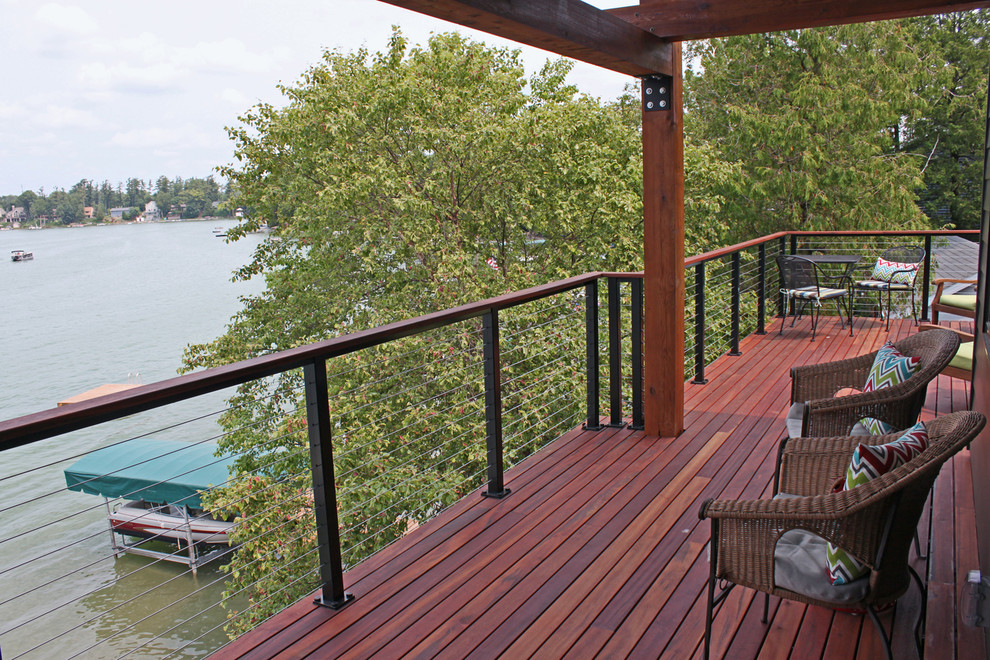 Fort Atkinson, WI: Lake House Deck Railing - Modern - Deck - Seattle ...